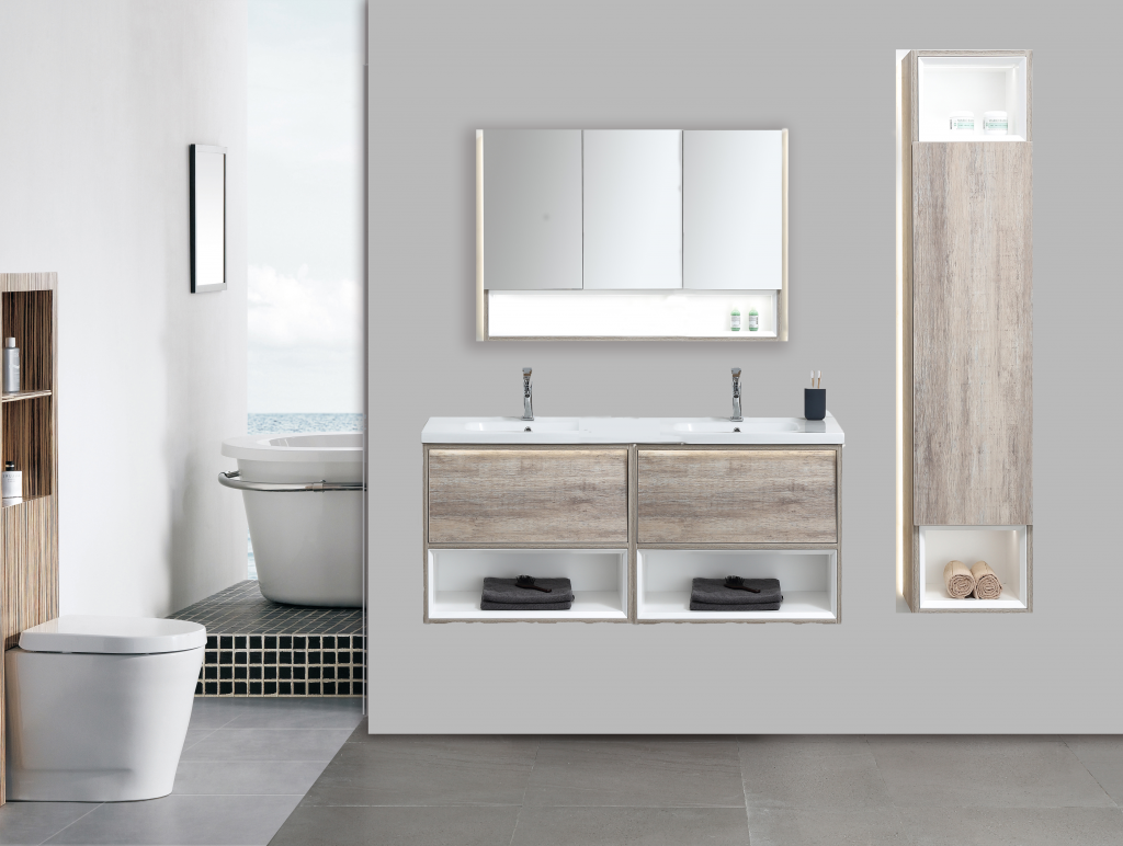 CA1112 SERIES 1200mm VANITY Shelloak - CARGO INTERNATIONAL PTY LTD